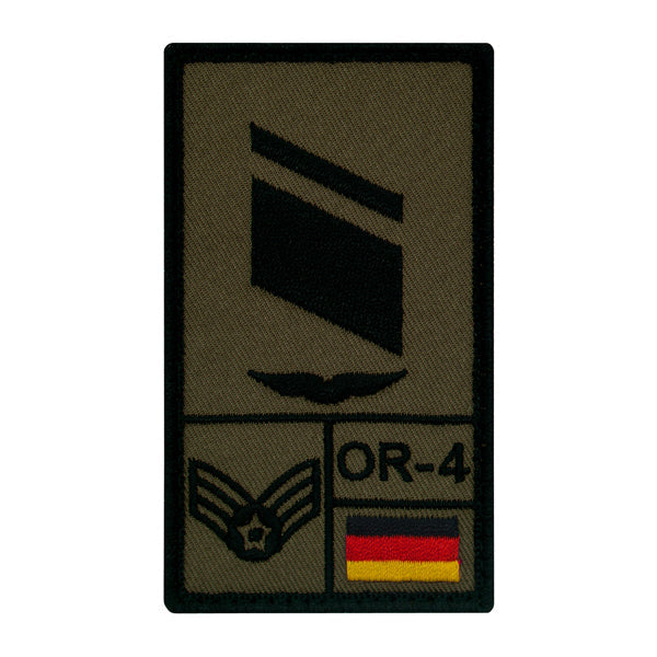 Patch grade Stabskorporal Luftwaffe gauche – ASMC Frankreich